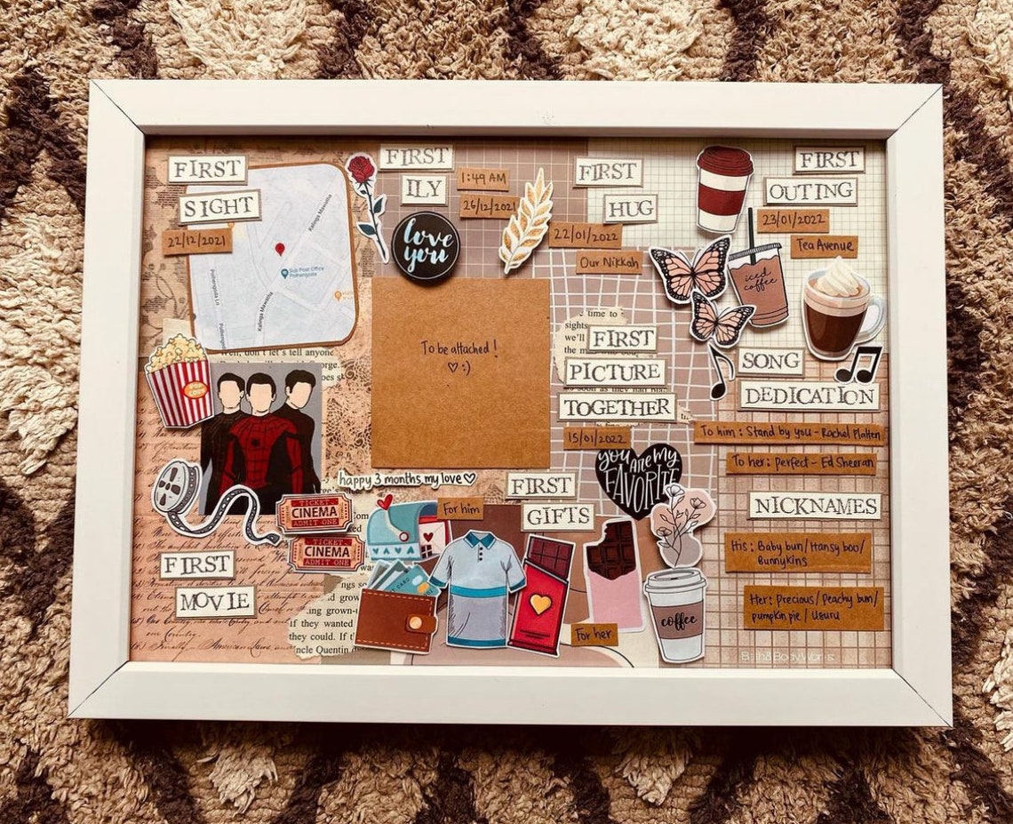 A4 Size Anniversary Scrap Frame - Etsy