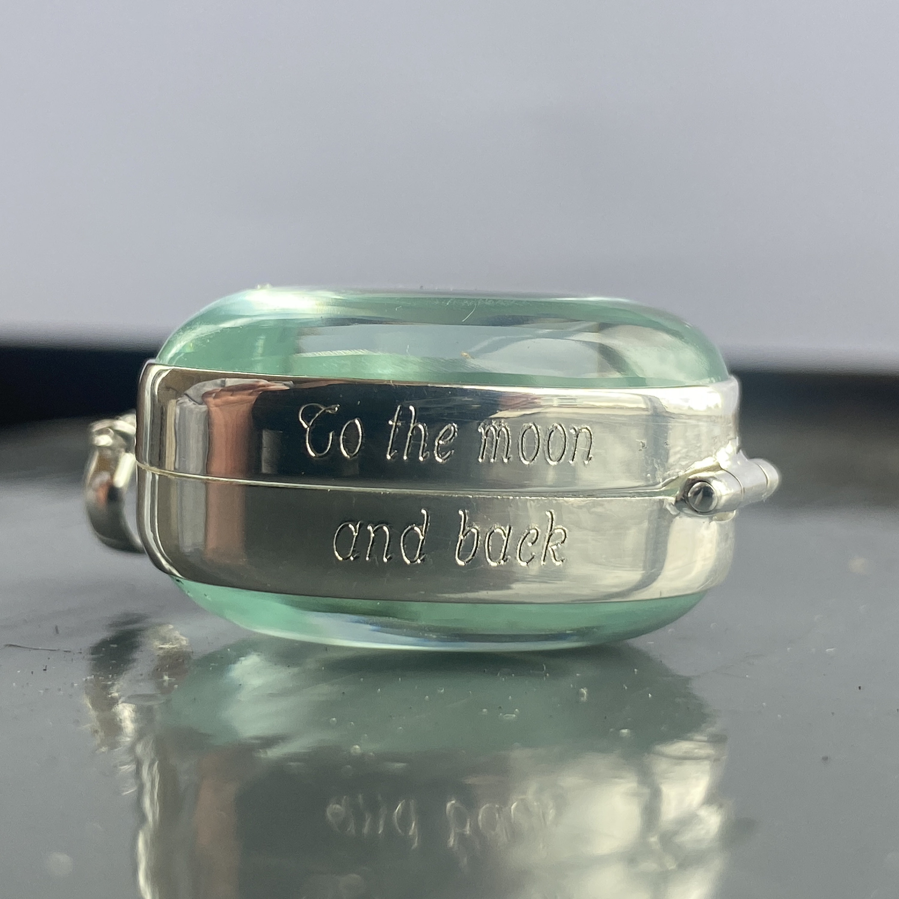 Medium Deep Fillable Silver or Gold Heart Locket Name Necklace Heart ...