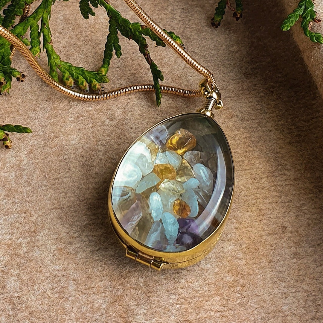 Locket Shapes Medium - Personalized Fillable Locket- Memorial Jewellery ...