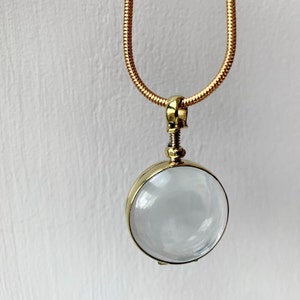 Small Antique Style Glass Photo Locket in Gold - Choose the Shape of ...