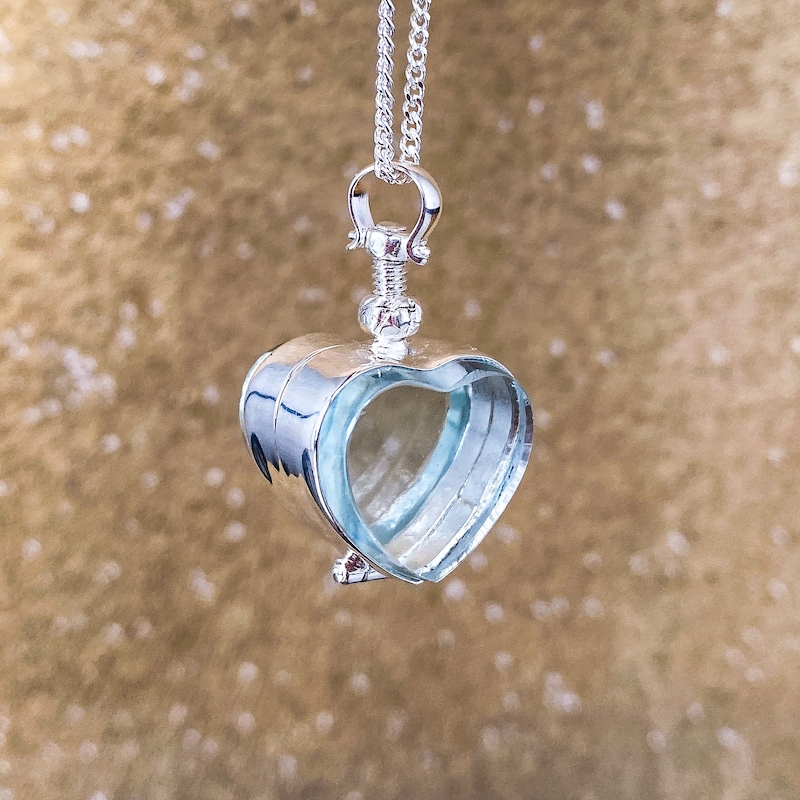 Silver Glass Lockets - Etsy