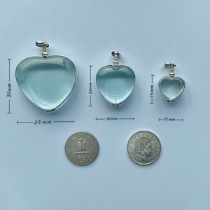 Medium Deep Fillable Silver or Gold Heart Locket Name Necklace Heart ...