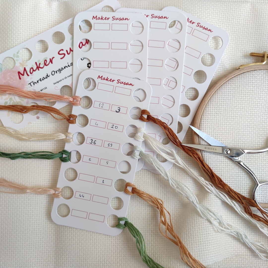 Thread Organizer Cards for Embroidery Cross Stitch Storage, Thread ...