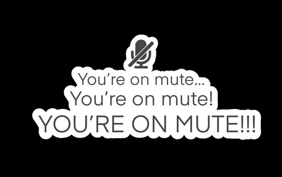You're on Mute Sticker - Etsy
