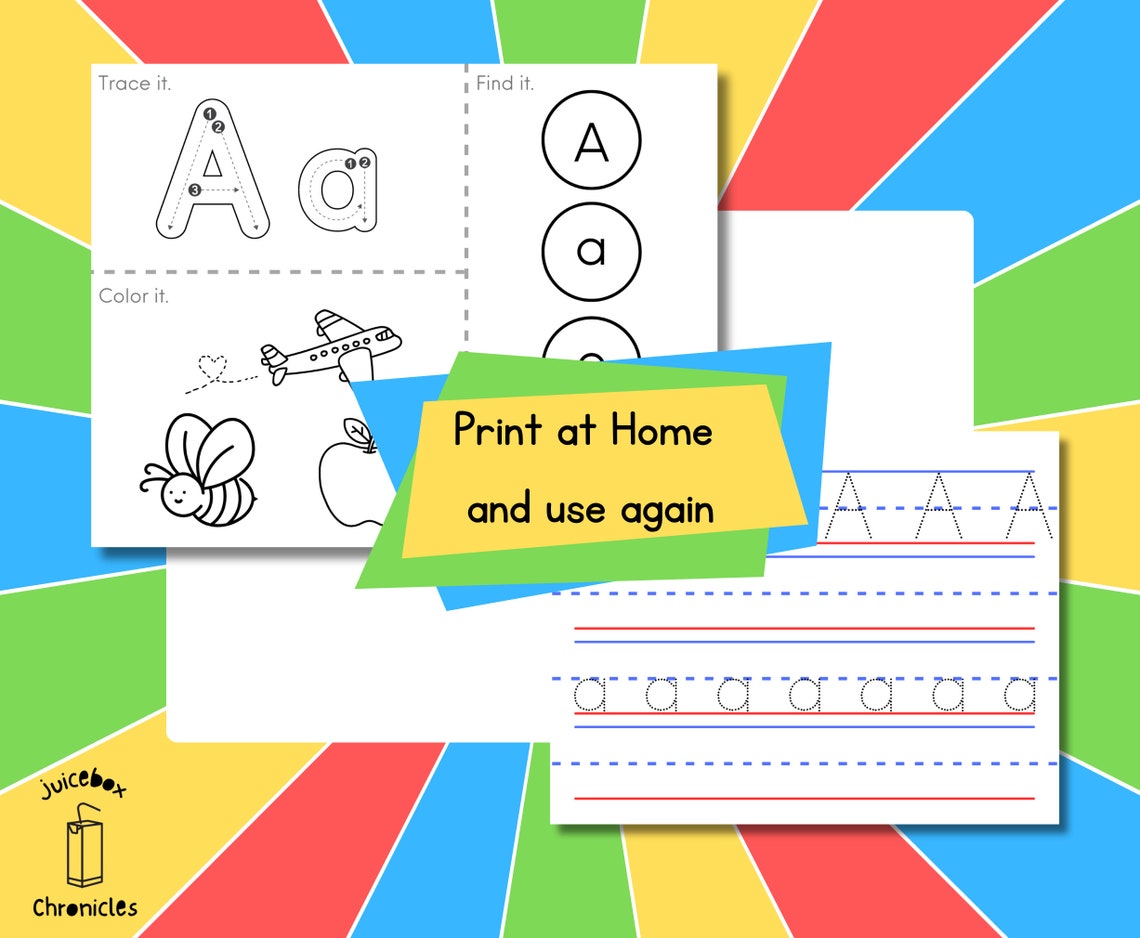 Interactive Letter Tracing Worksheets for Pre-k and Kindergarten | Fun ...