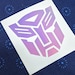 Megatron Vinyl Decal, Megatron Sticker, Megatron Costume, Megatron ...