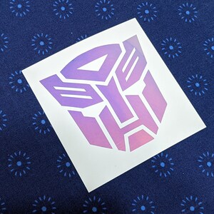 Autobots Transformers Symbol Permanent Vinyl Decal in Various Colors - Etsy
