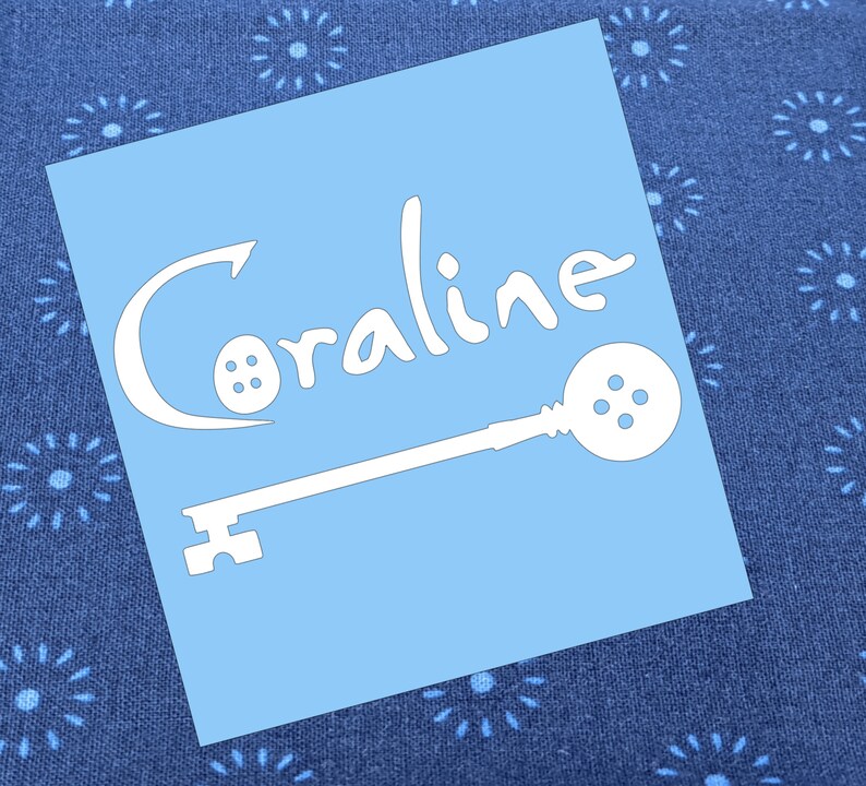 Coraline With Key Permanent Vinyl Decal in Various Colors - Etsy