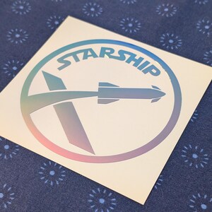 Spacex Starship Circle Permanent Vinyl Decal in Various Colors - Etsy