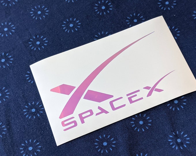 Spacex Logo Stickers Spacex Kiss-cut Stickers Elon Musk Fan Gifts - Etsy