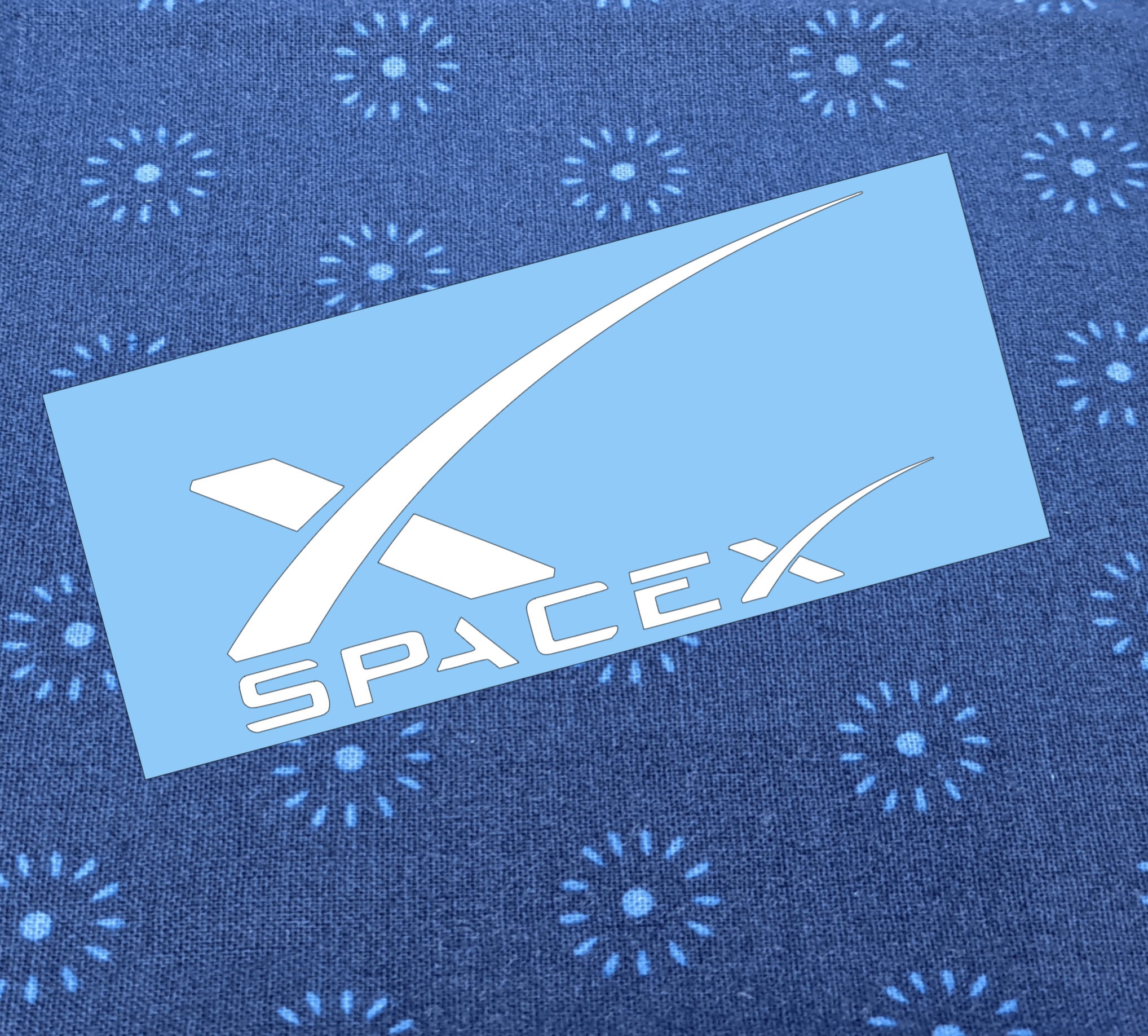 Spacex Logo Permanent Vinyl Decal in Various Colors - Etsy
