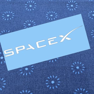 Spacex Permanent Vinyl Decal in Various Colors - Etsy