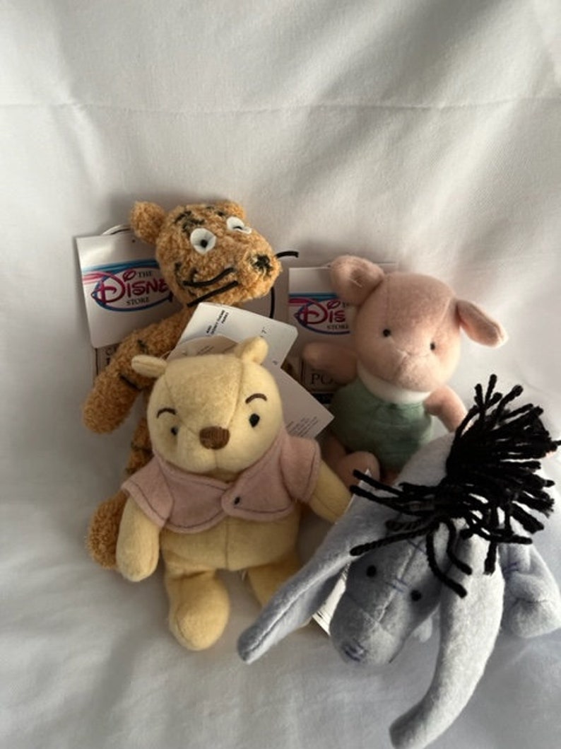 Vintage Winnie the Pooh-disney Mini Bean Bag Plushies- Comes From a ...