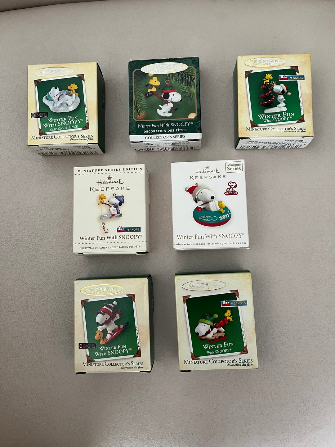 Vintage Snoopy-winter Fun With Snoopy-2000-2011/in Original Boxes in ...