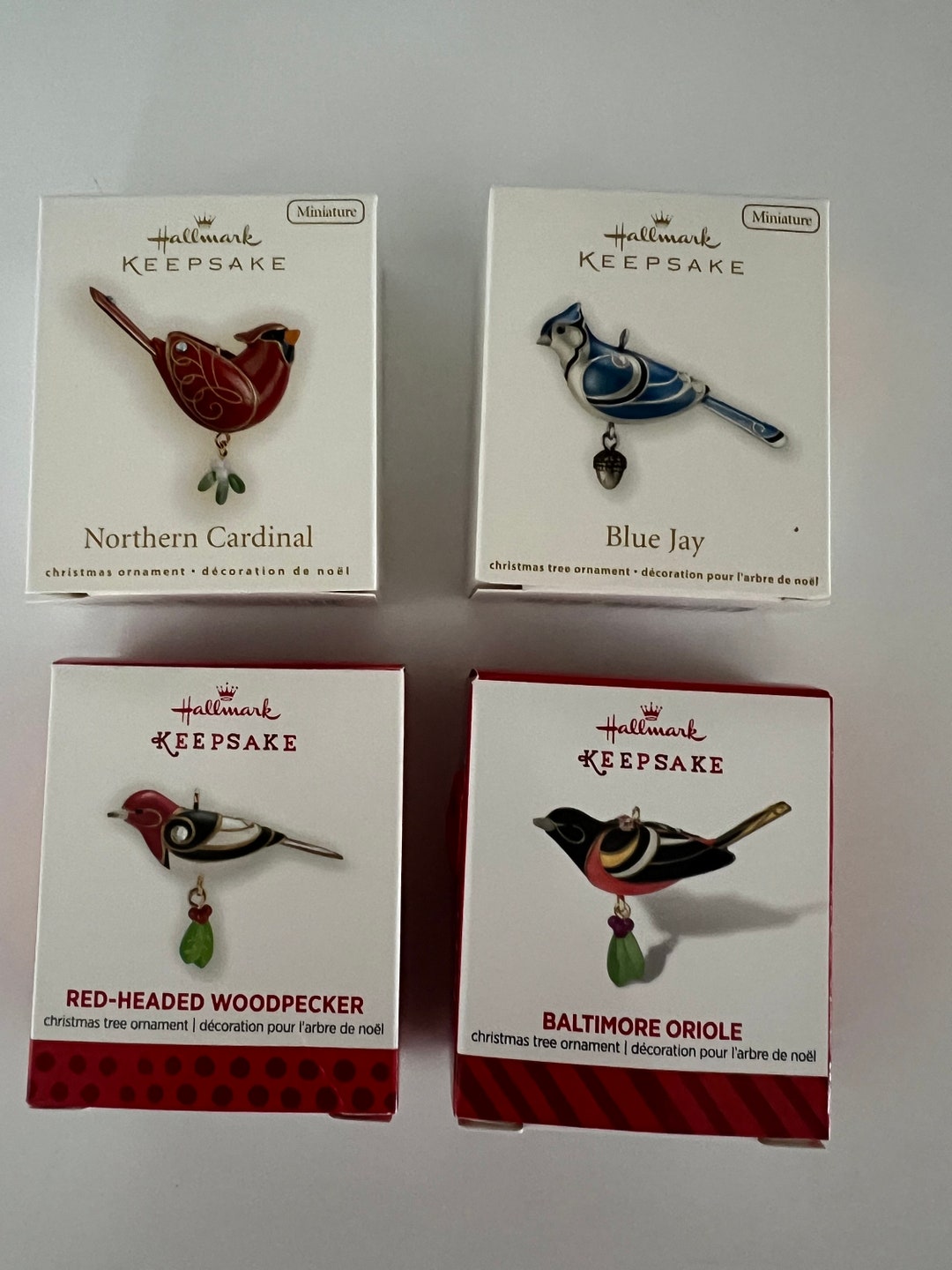 Miniature Bird Ornament Collection-2009-northern Cardinal-rare- 2012 ...