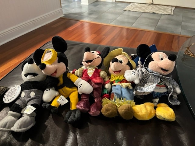 Mickey Mouse Disney Mini Bean Bag Plushies Scarecrow - Etsy