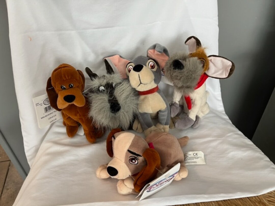 New Pristine Disney Mini Bean Bag Characters With Tags From Lady and ...