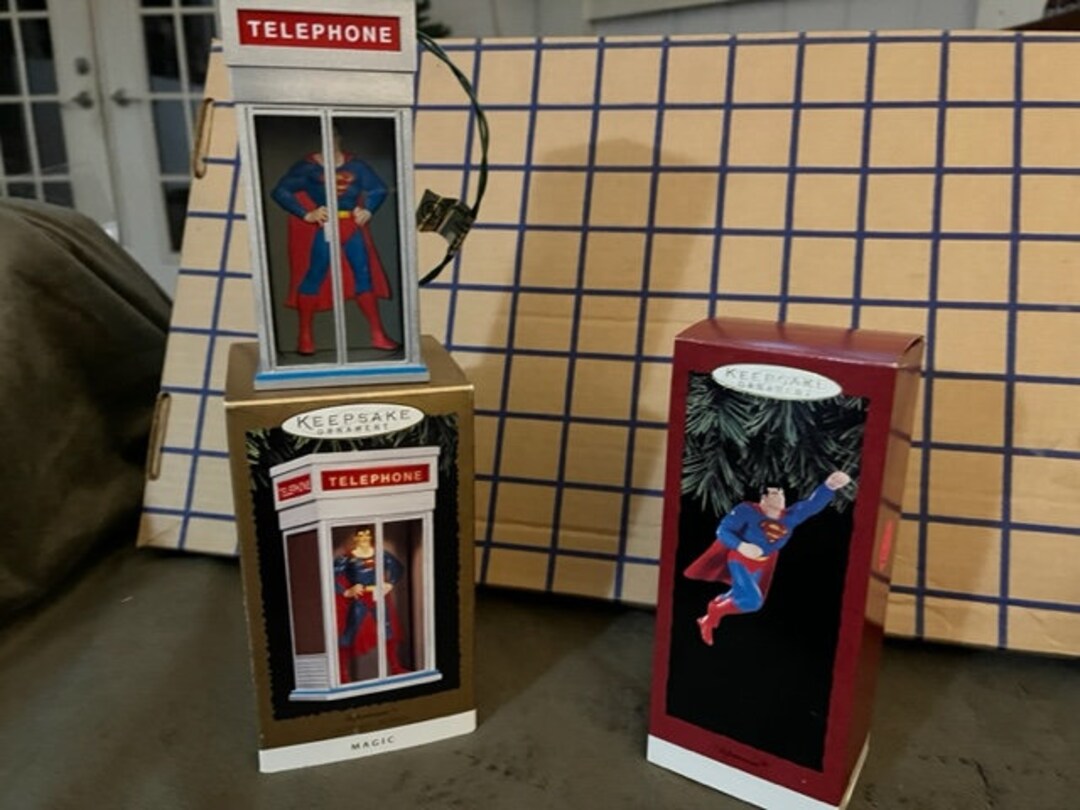 Vintage Superman Hallmark Keepsake Ornaments- New in Pristine Condition ...