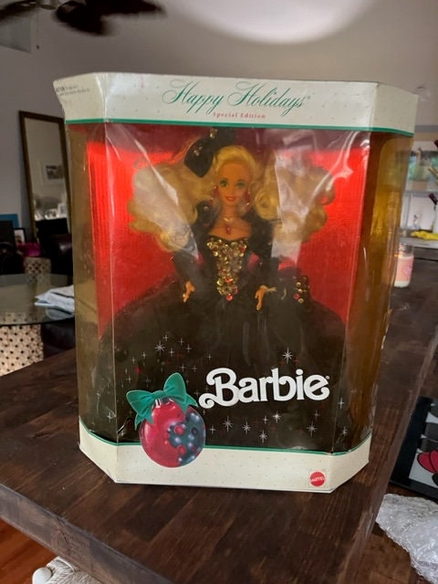 Vintage Christmas Barbie Doll- 1991 in Original Box- Special Edition ...