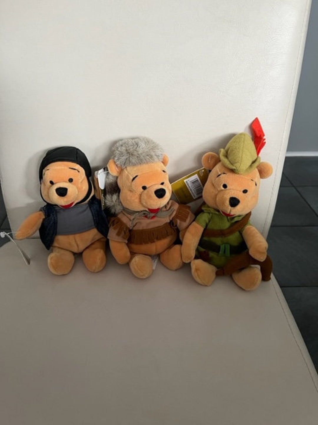VINTAGE Disney Bean Bag Winnie the Pooh Mini Plush,frontier Pooh,robin ...