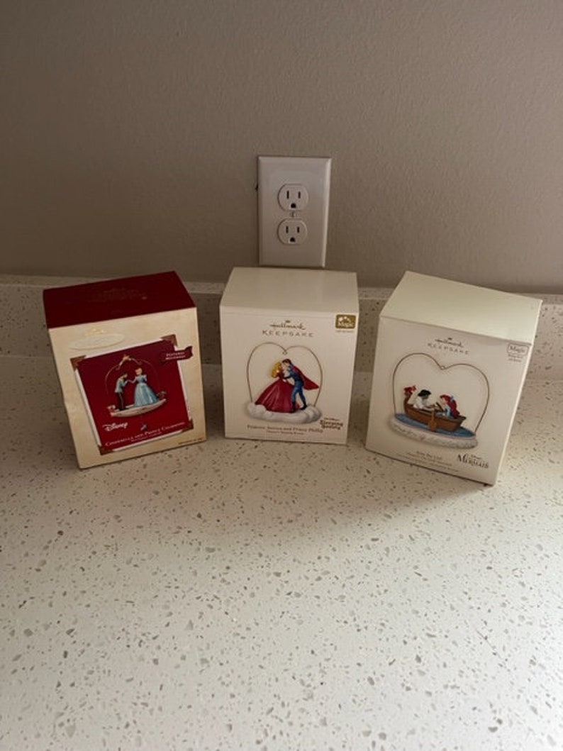 Vintage Disney Princesses Hallmark Keepsake Ornaments- in Original ...