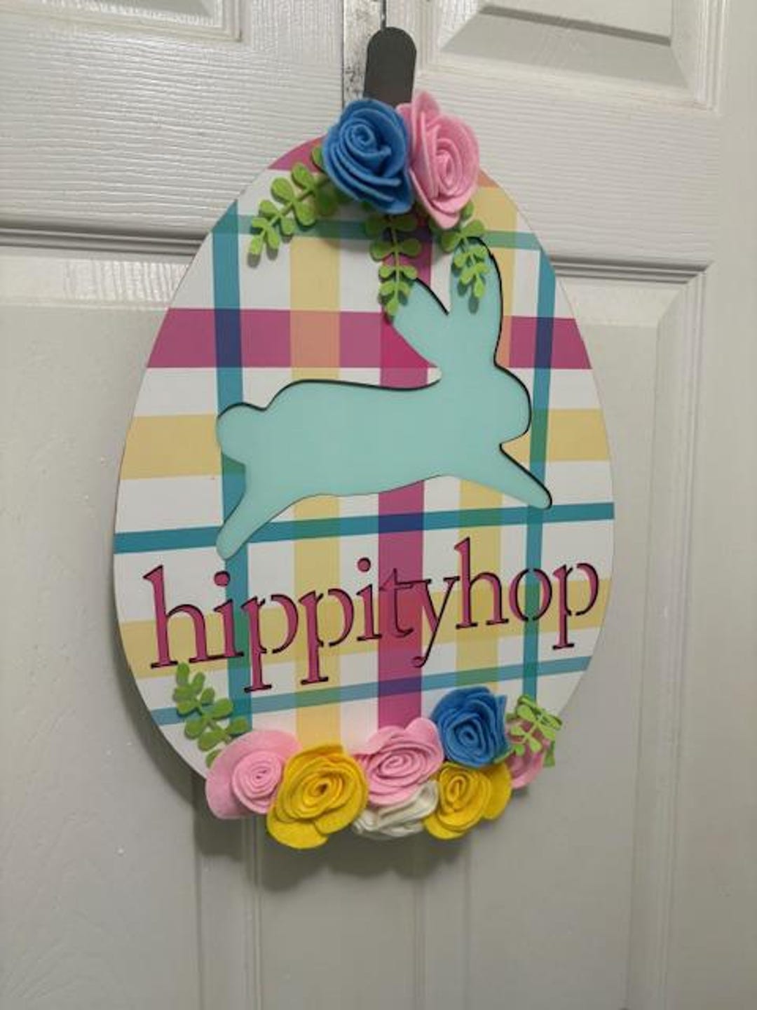 Vintage Hippity Hop Door Easter Hanger- in Pristine Condition. Comes ...