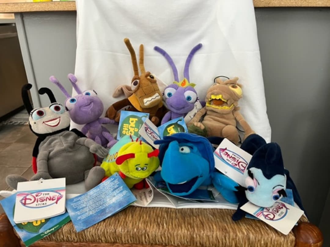 These PRISTINE New With Tags Disney Bean Bag Plushies for A Bugs Life ...