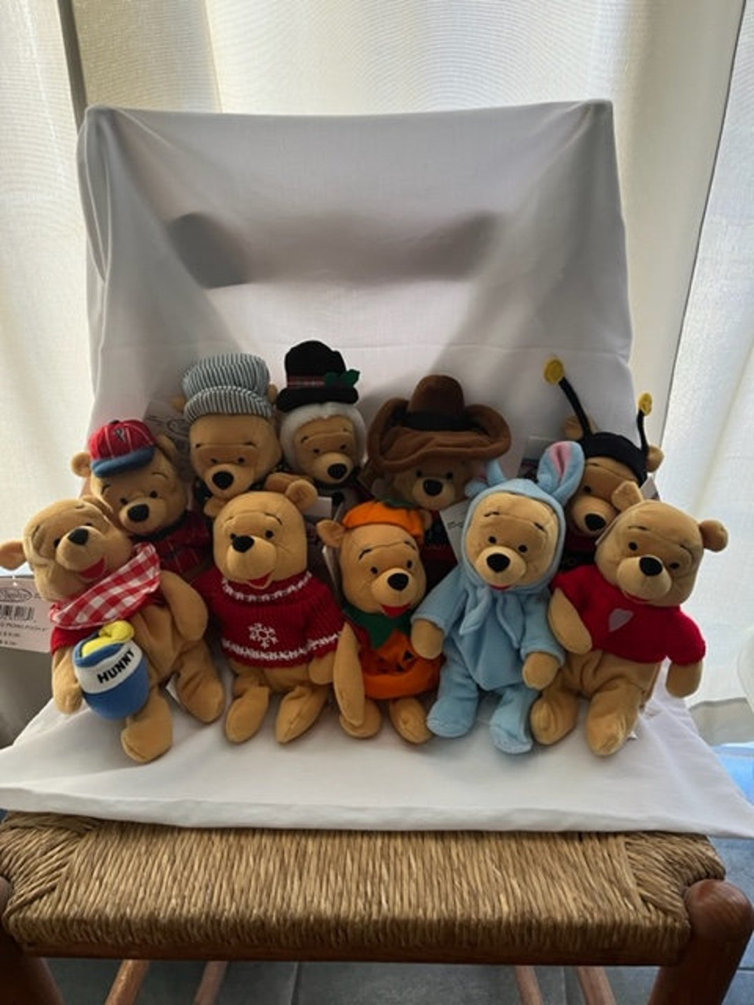 New Vintage Winnie the Pooh-disney Bean Bags Plushies- Comes From a ...