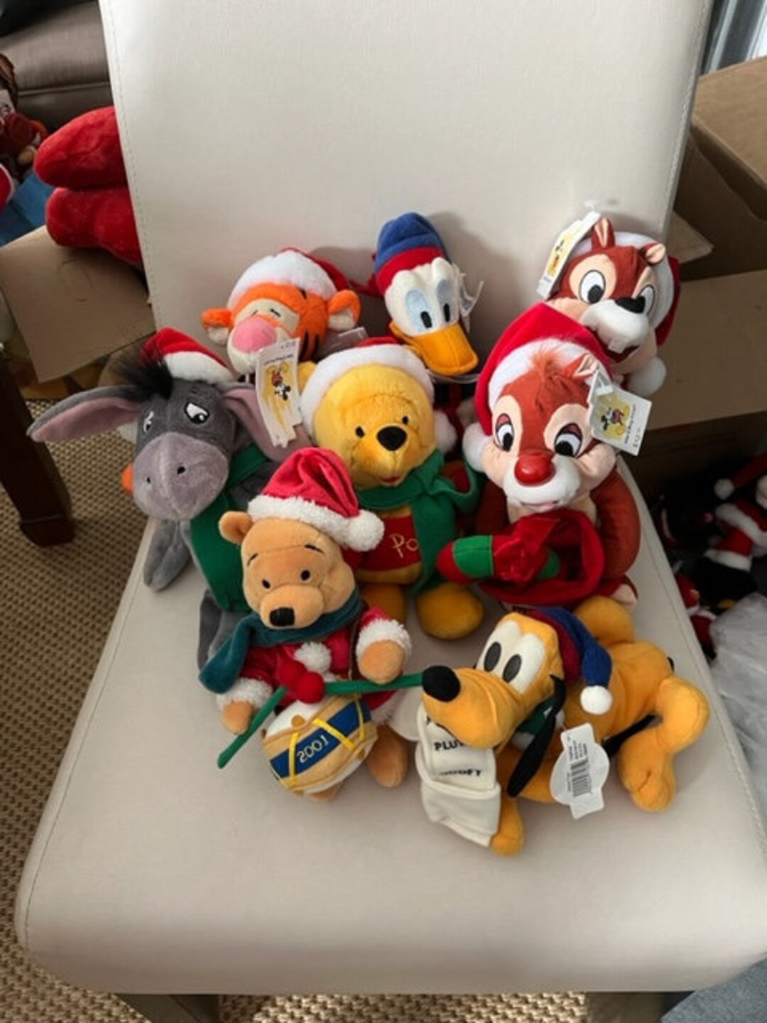 Vintage Christmas Disney Bean Bag Mini Plush- NEW With Tags- 15 Inches ...