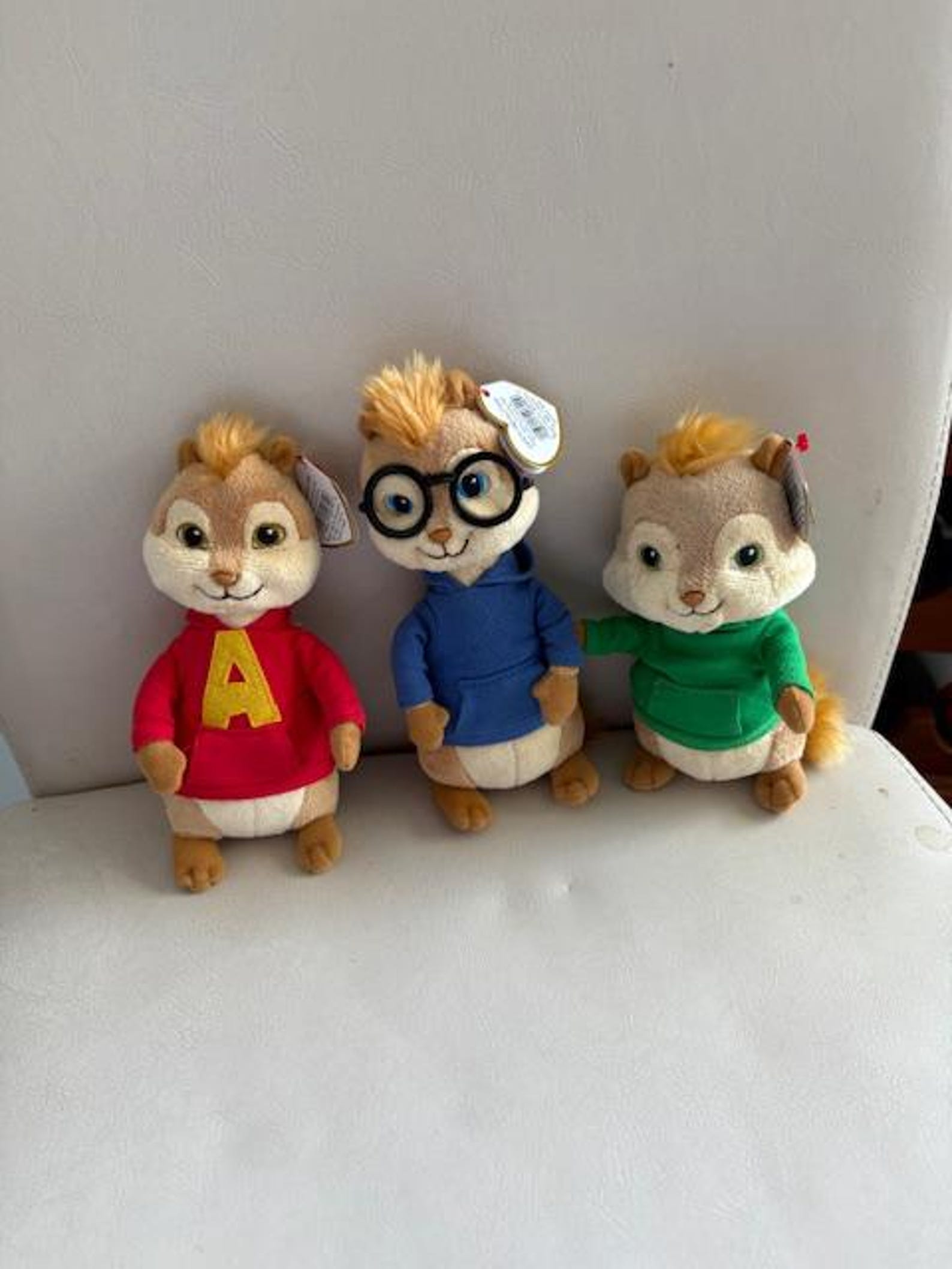 Vintage Ty Alvin and Chipmunks & Chipettes, Original and Xmas, Brittany ...