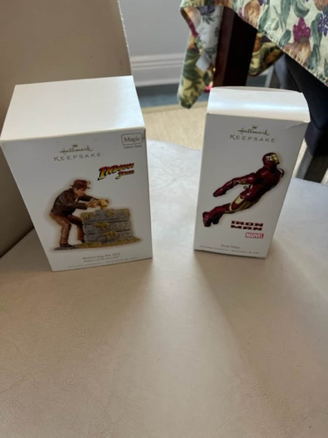Vintage Iron Man/indiana Jones -hallmark Keepsake Ornaments- 2008/2009 ...
