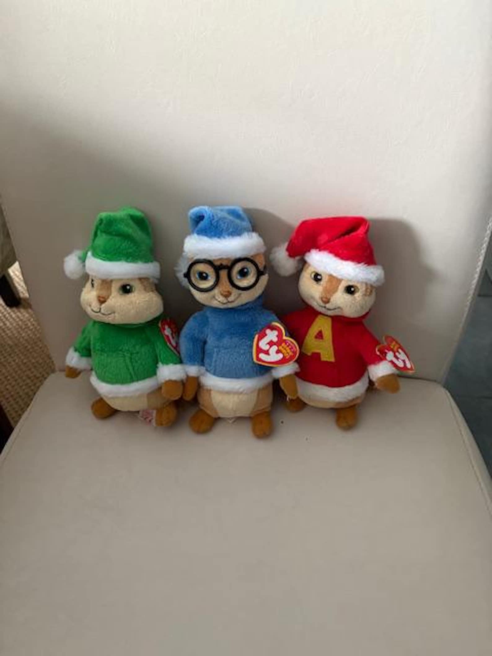 Vintage Ty Alvin and Chipmunks & Chipettes, Original and Xmas, Brittany ...