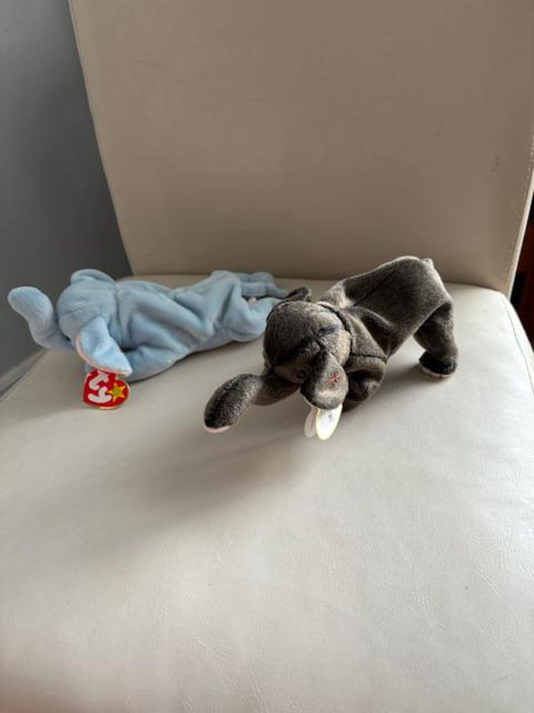 Vintage Rare Elephants -trumpet& Peanut Beanie Babies- Comes From a ...