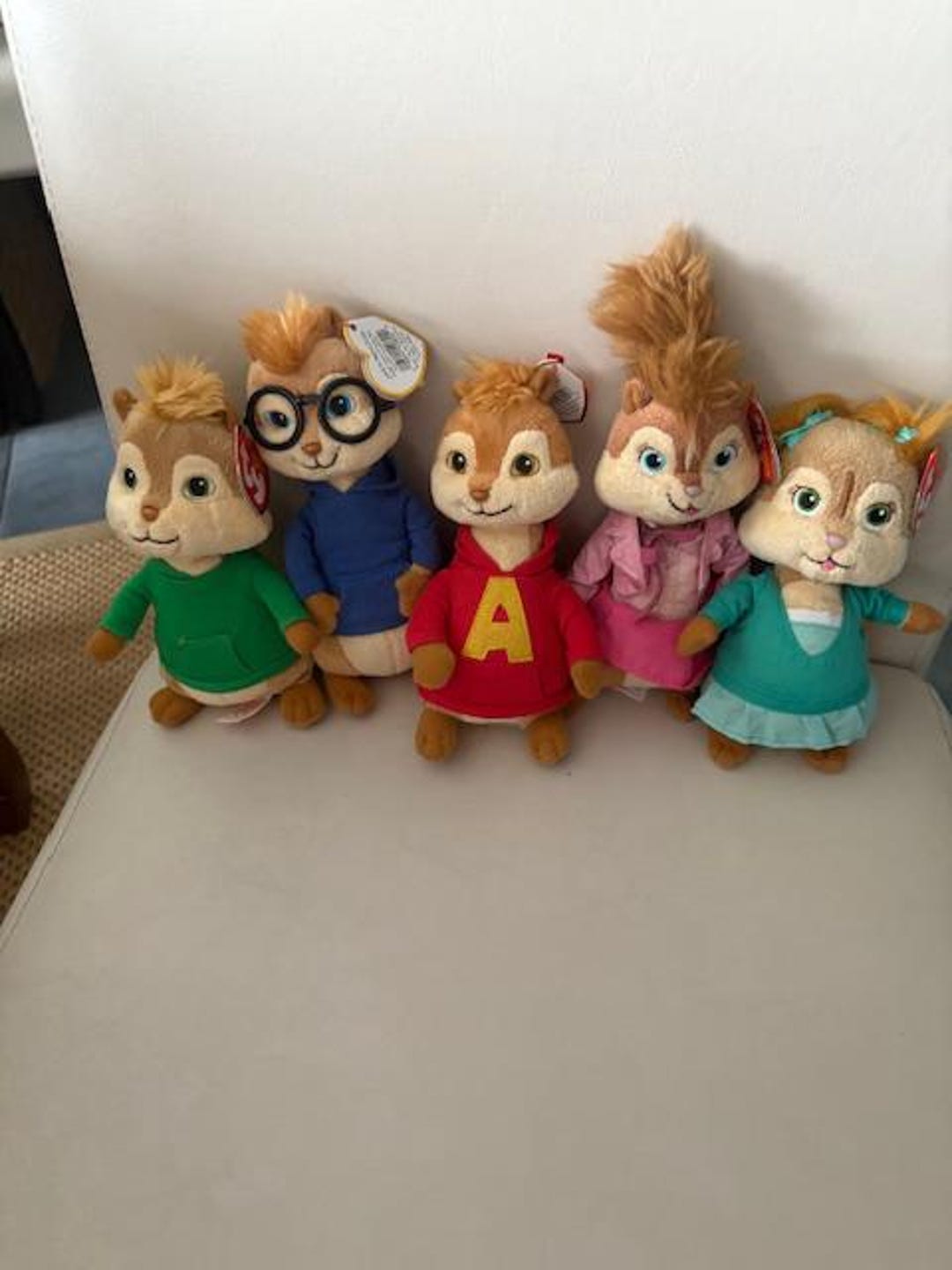 Vintage Ty Alvin and Chipmunks & Chipettes, Original and Xmas, Brittany ...