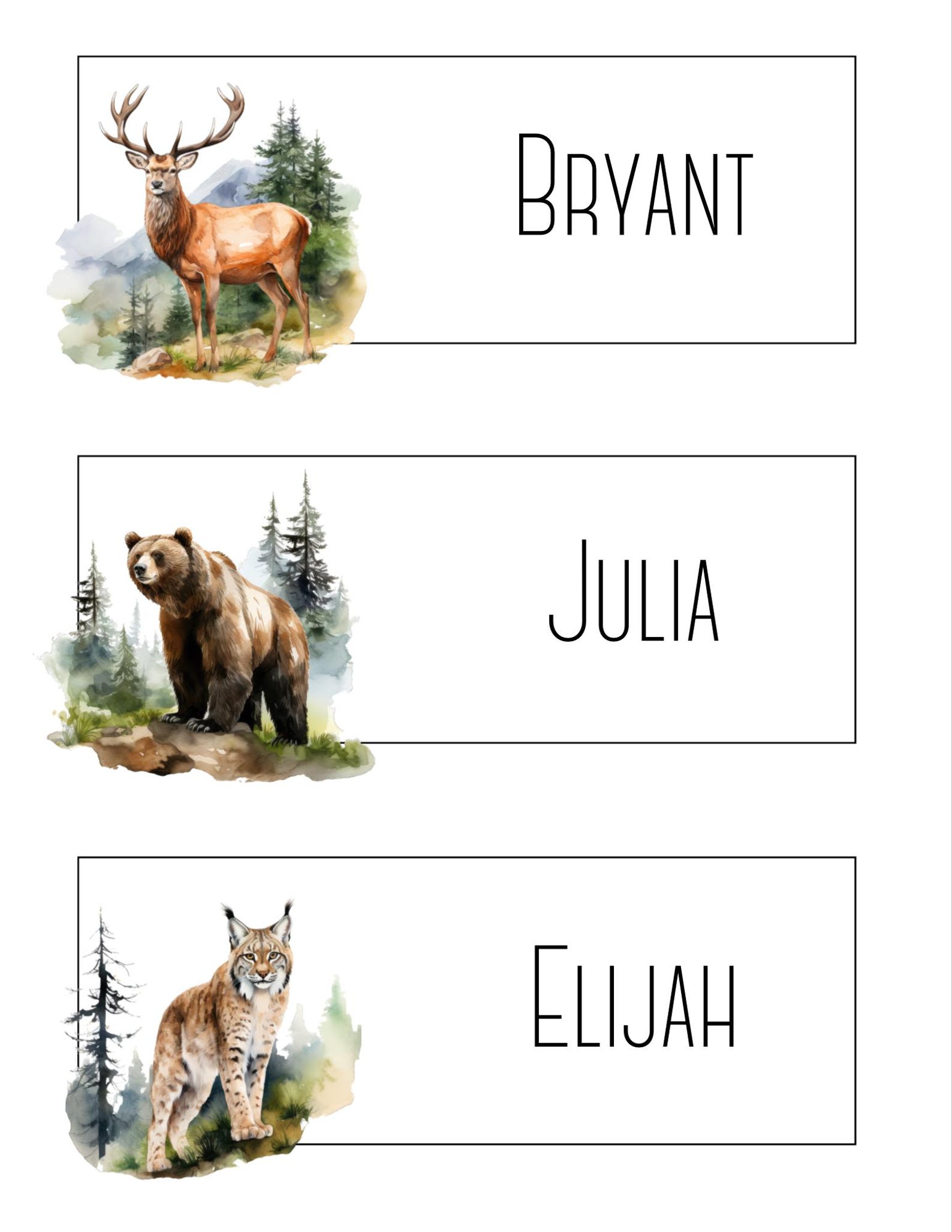 Name Tags | Classroom Decor | Mountain | Adventure | Desk Name Tags ...