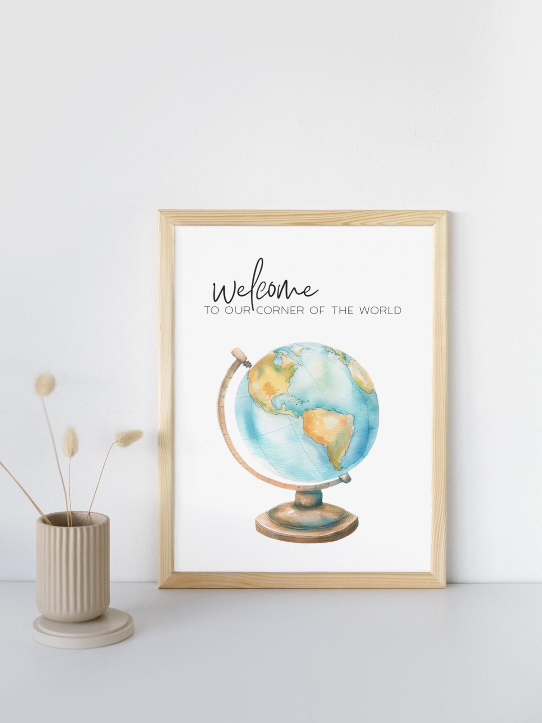 Welcome Poster | Motivational Poster | Classroom Decor | World Globe ...