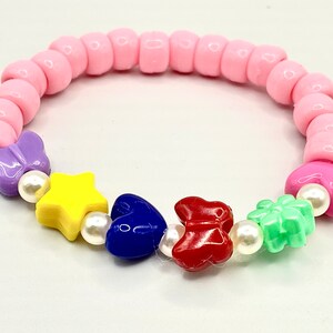 Naley Bracelet: One Tree Hill Inspired Pink Pony Bead Charm Bracelet - Etsy