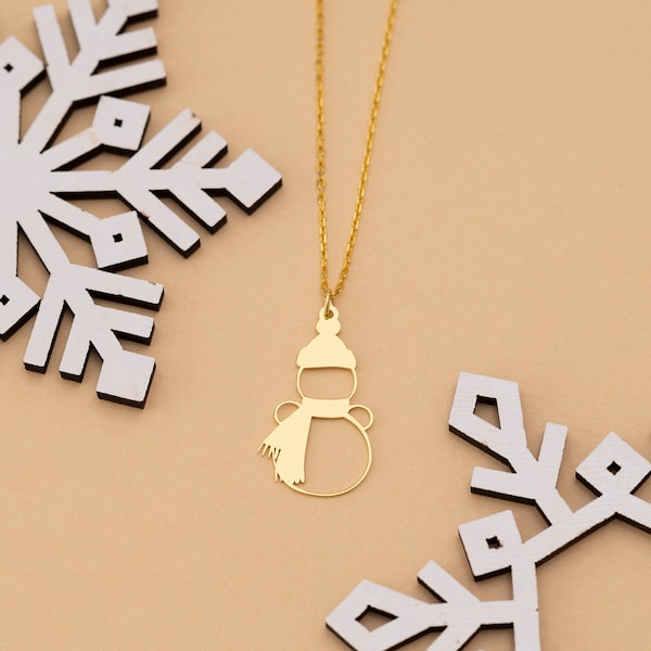 Snowman Necklace - Etsy