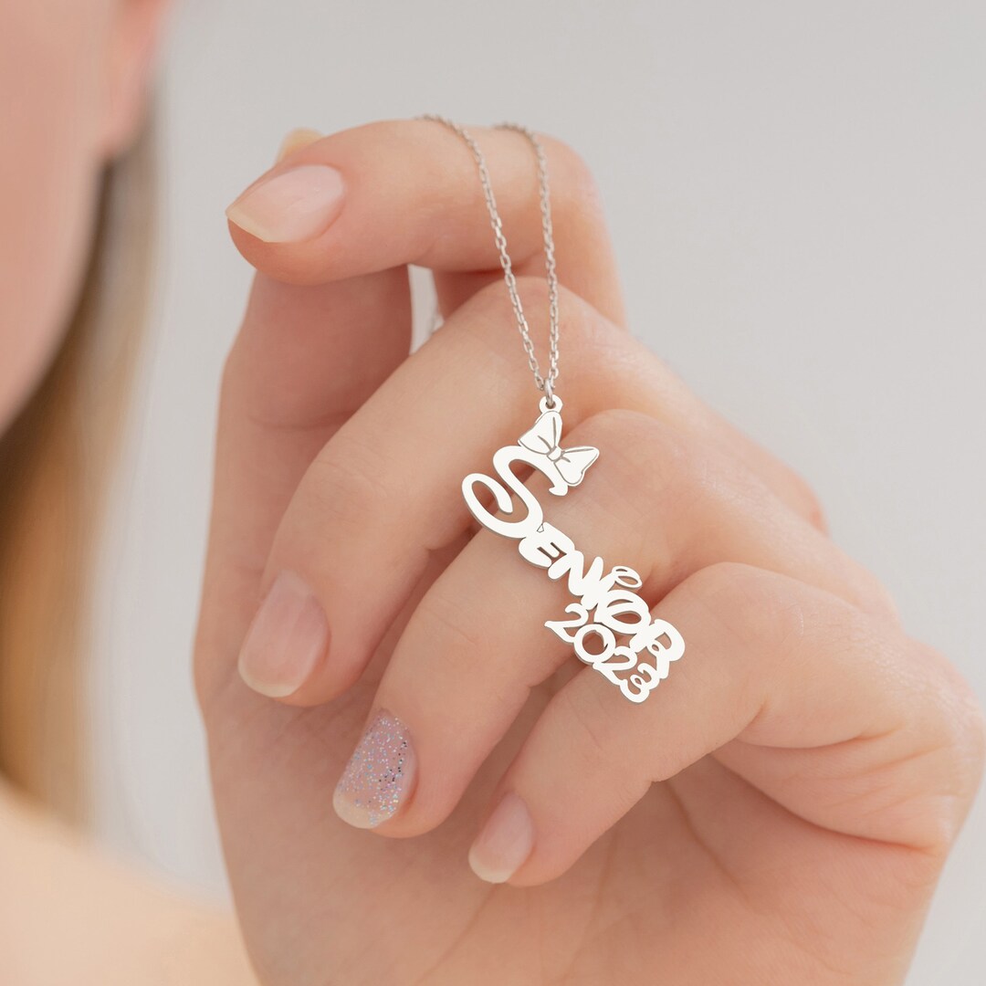 Personalized Senior Necklace for Graduation Gifts by Mercury Jewelry ...