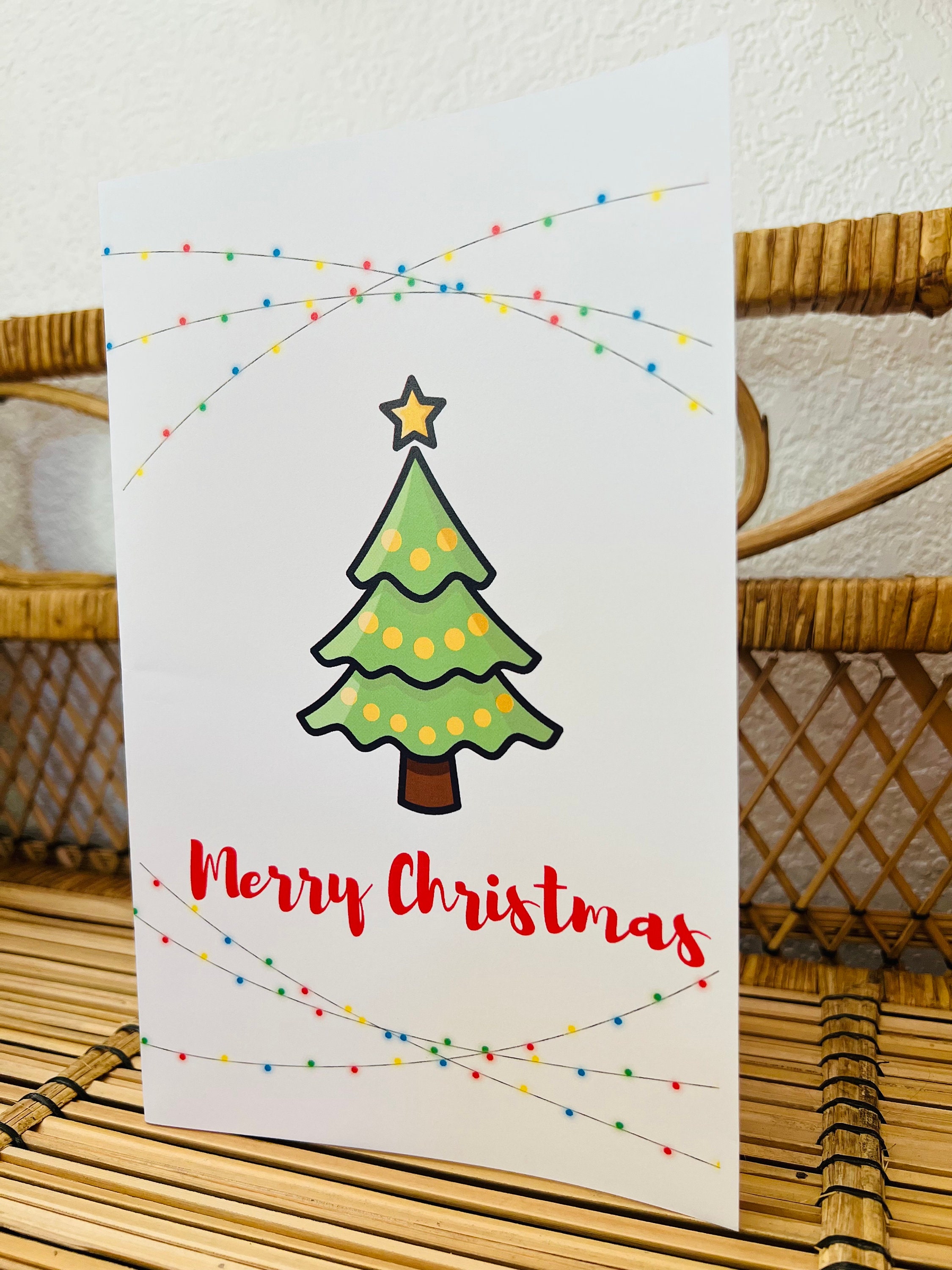 Affordable Printable Christmas Card, Print at Home, Digital Download ...