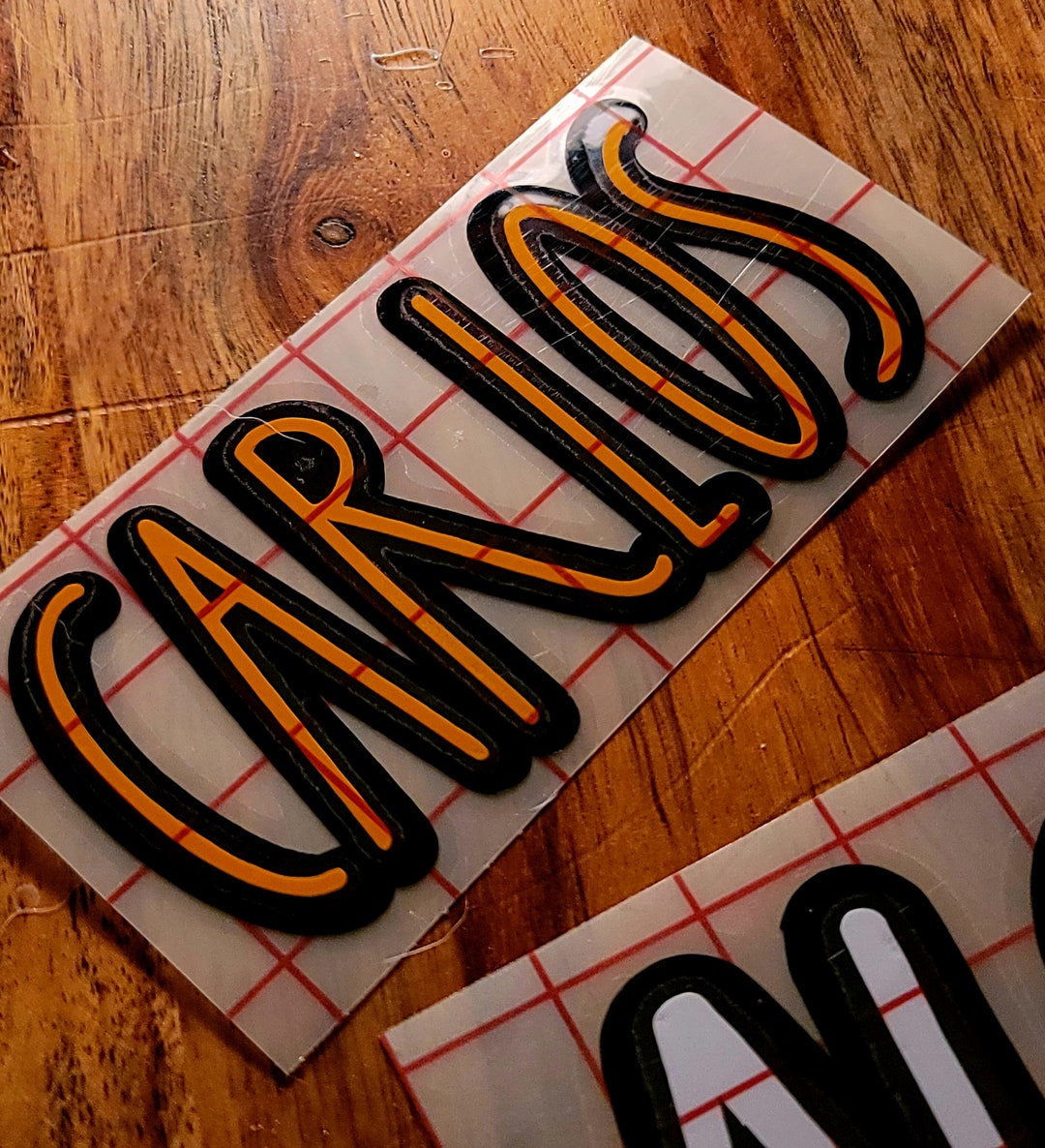 Name Decals With Offset Labels Offset Decals Personalize - Etsy