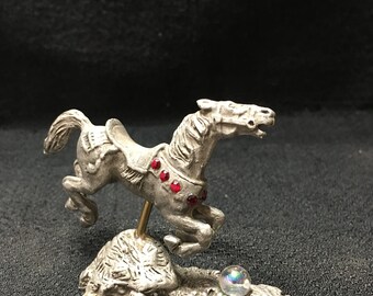 Pewter Carousel Horse - Etsy