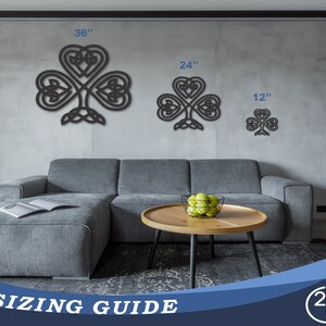 Metal Celtic Shamrock Wall Art | St Patrick's Day Metal Sign | 22 Color ...