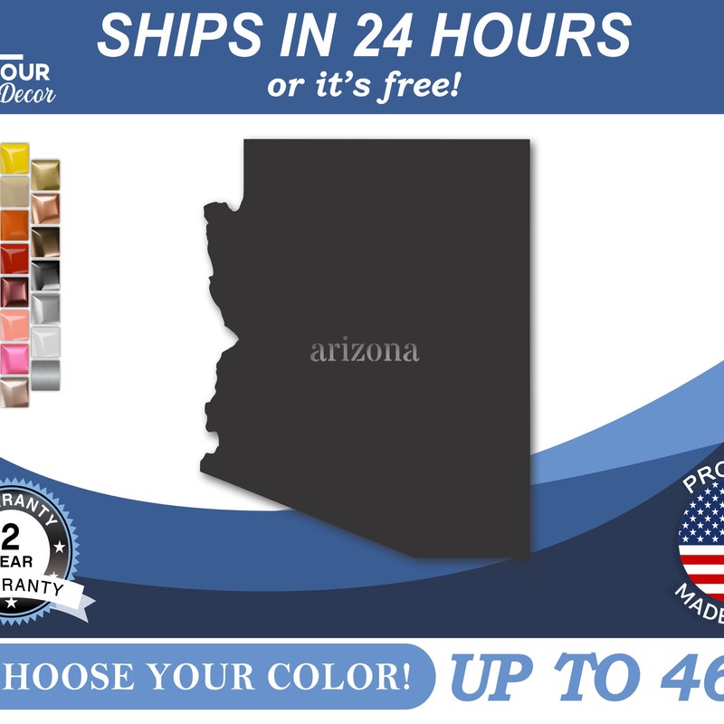 Arizona Metal Sign - Etsy