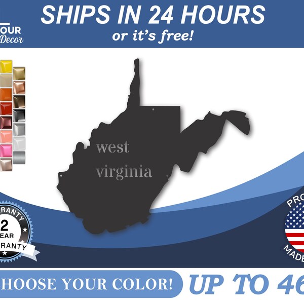 West Virginia Sign - Etsy