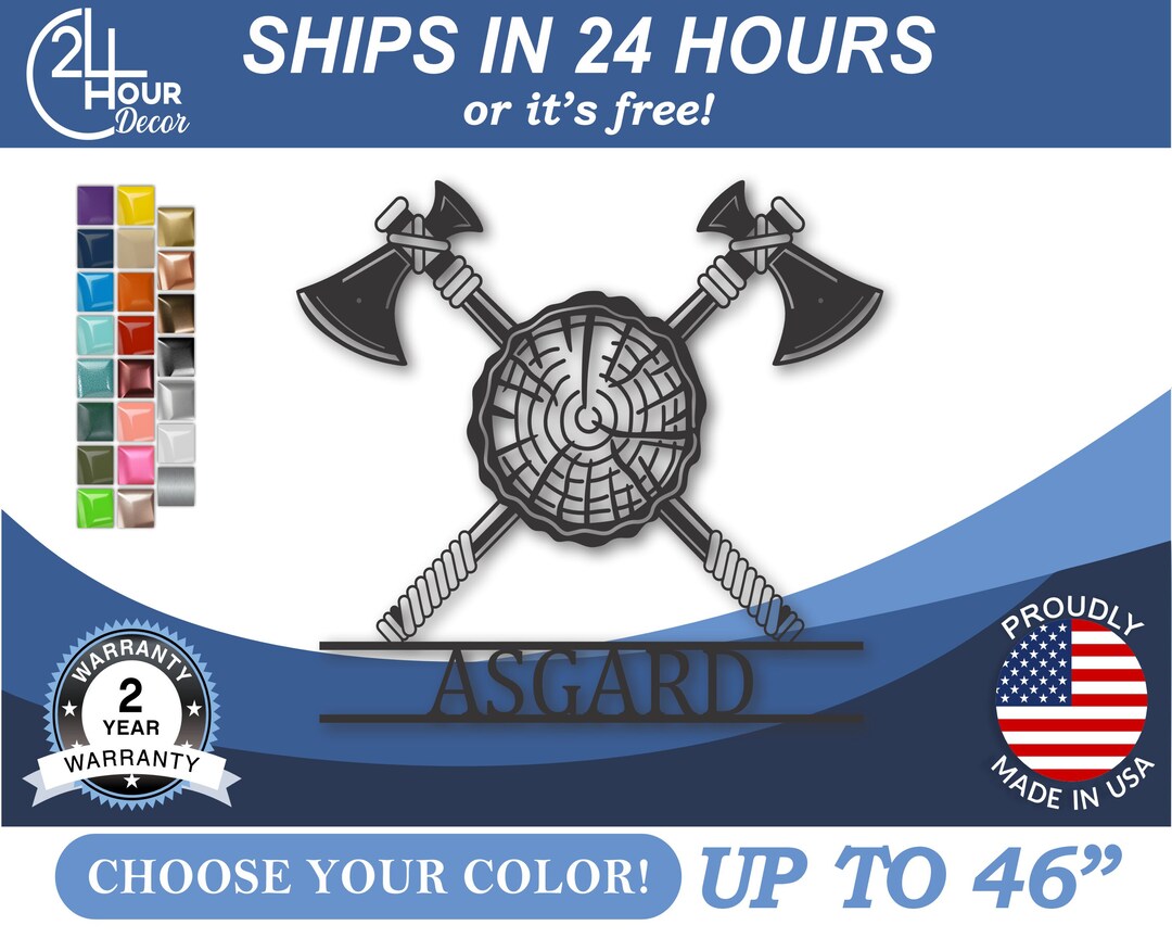 Custom Metal Axe Throwing Wall Art - Custom Metal Sign - 22 Color ...