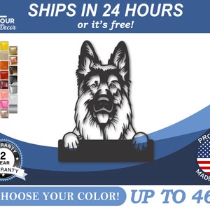 Custom Metal German Shepherd Sign | Metal Dog Breed Name Sign | 22 ...