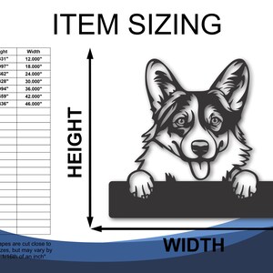 Custom Metal Pembroke Welsh Corgi Sign | Metal Dog Breed Name Sign | 22 ...