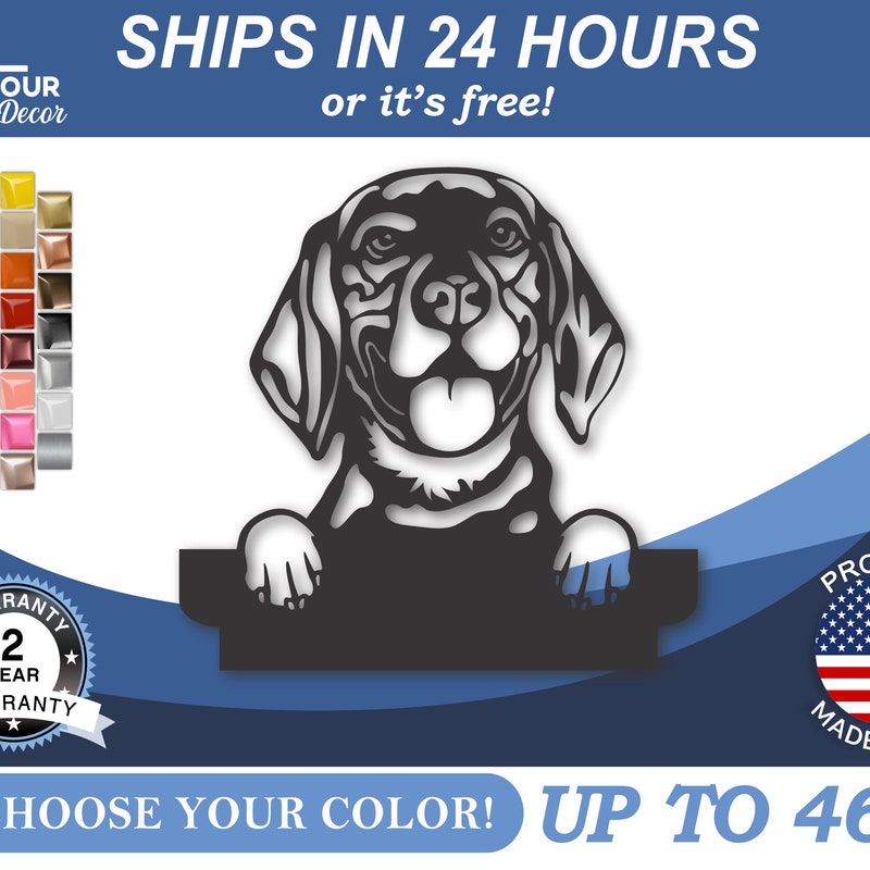 Beagle Metal Art - Etsy