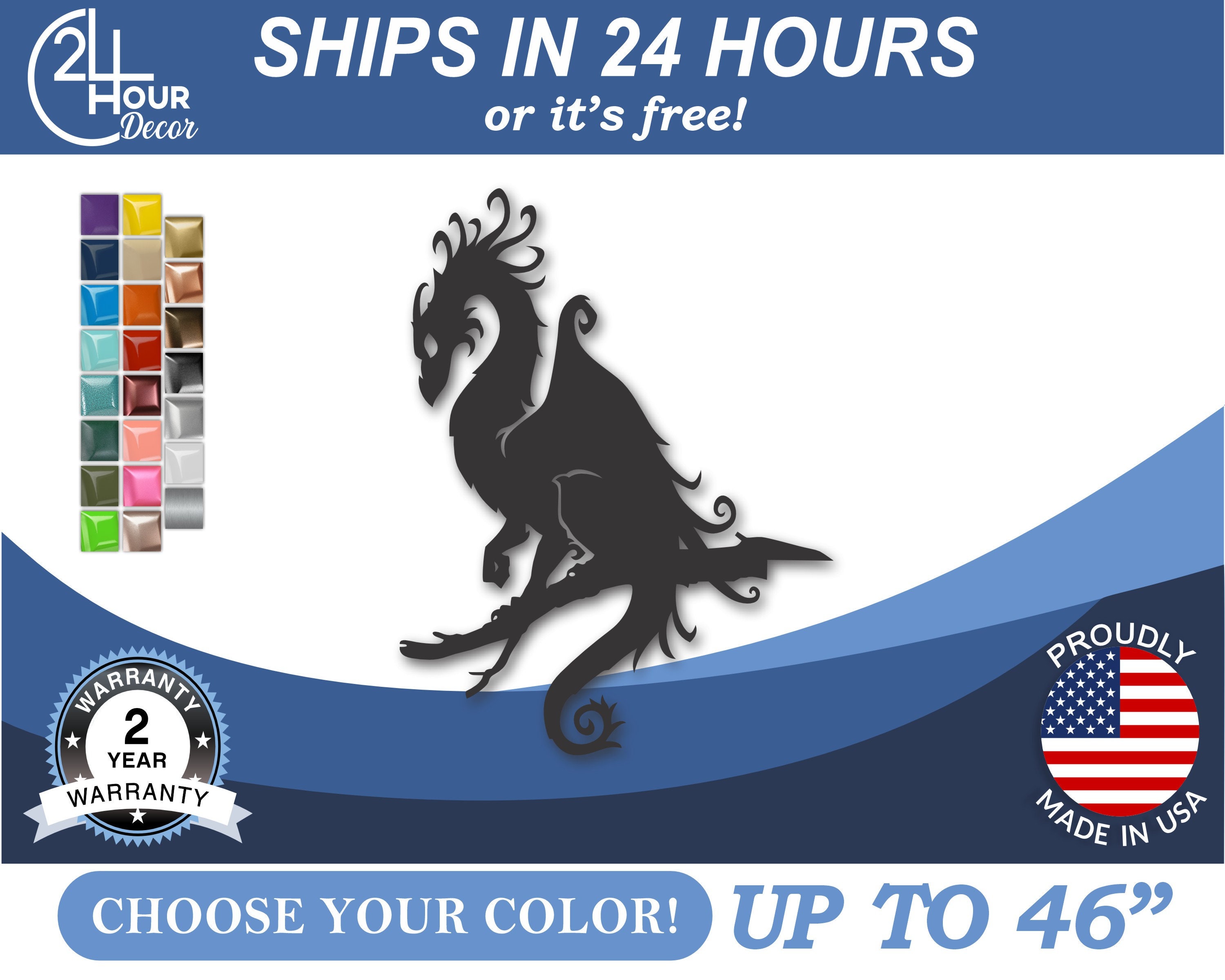 Metal Dragon Tree Stake Metal Dragon Garden Art 22 Color - Etsy